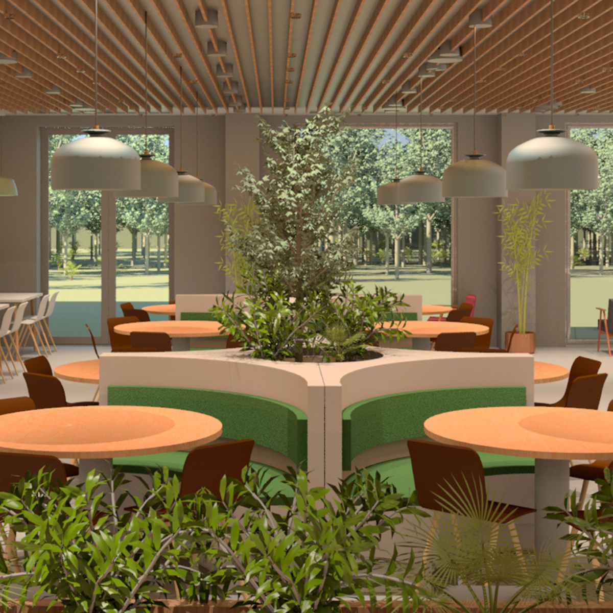 Pharmaceutical Office Cafeteria - Interior Design - Edge DPM