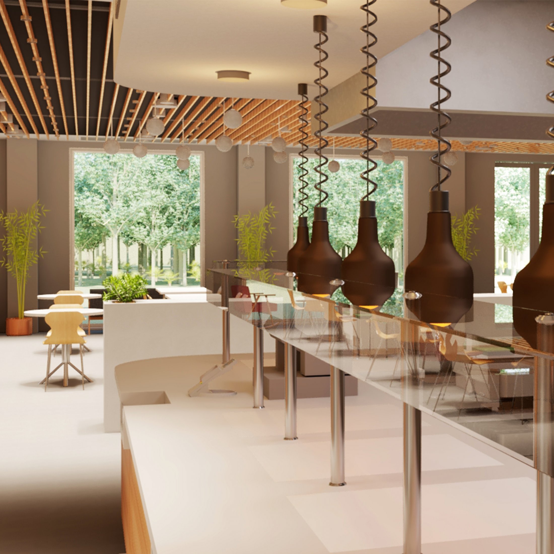 Pharmaceutical Office Cafeteria - Interior Design - Edge DPM